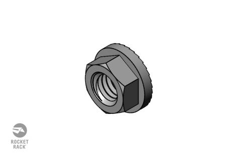 Serrated Flange Nut 1/2 Inch 304 | Rocket Rack